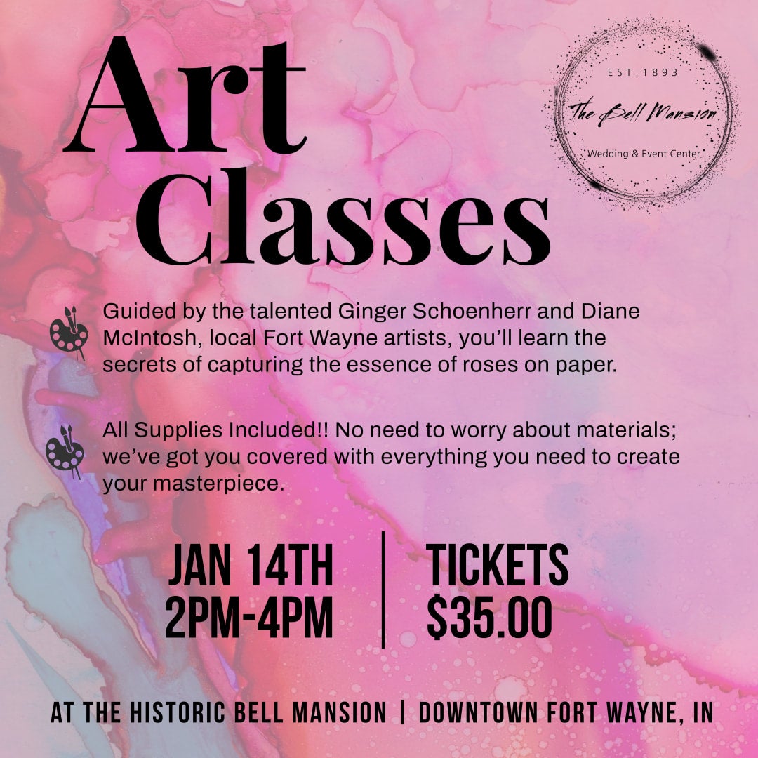 Art Classes at the historic Bell Mansion | The Bell Mansion Event Center