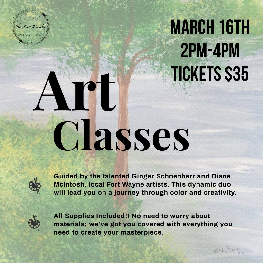 Art Classes at the historic Bell Mansion | The Bell Mansion Event Center